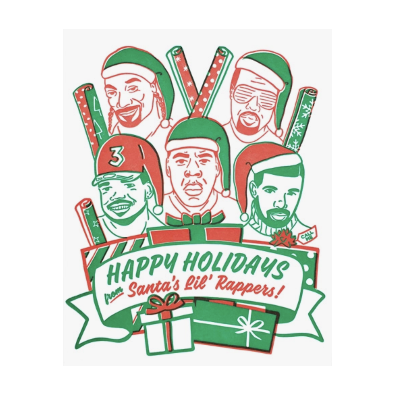 Santa’s Rappers Christmas Card | © 2015-2024 The Mascot Syndicate